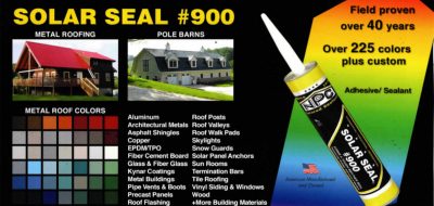 Solar Seal Caulk / Adhesive - KIllians Custom Metal Roofing & Panel